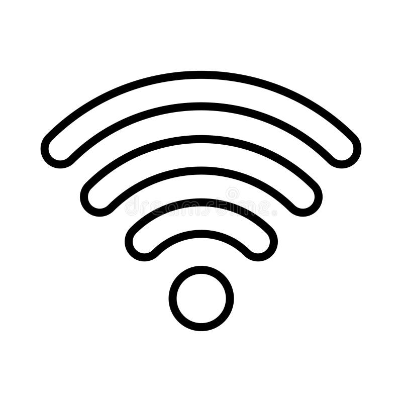 The Wireless Icon. Wifi Symbol Stock Vector - Illustration of icon ...