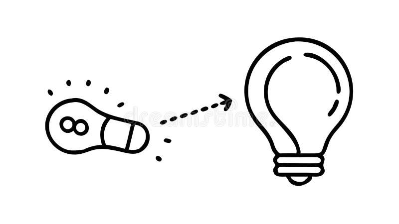 Wireless Idea Lightbulb Icon, for Connectivity and Remote Insight ...