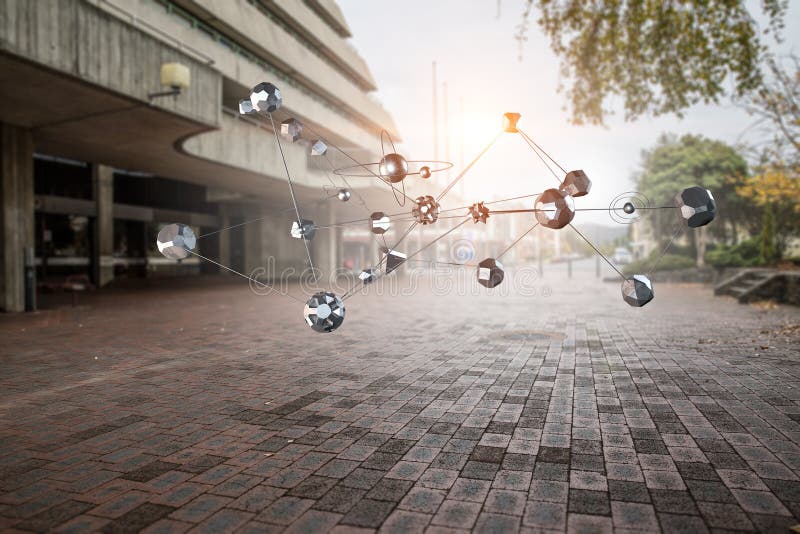 Wireless Interaction and Connection. Mixed Media Stock Photo - Image of ...