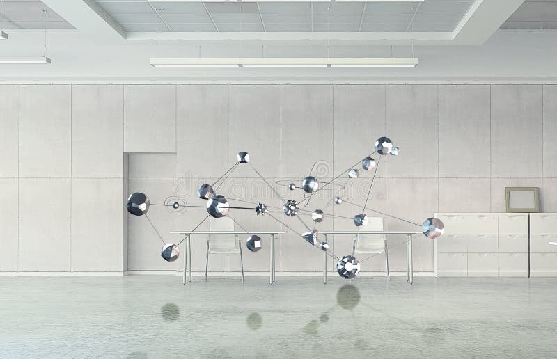 Wireless Interaction and Connection. Mixed Media Stock Illustration ...