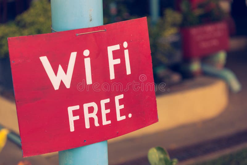Wireless internet sign stock photo. Image of advertisement - 105017238