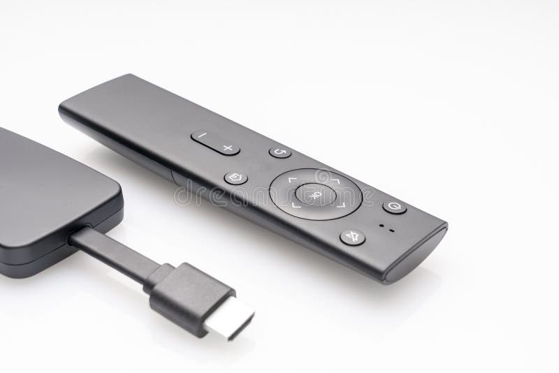 Wireless Internet TV Set, Set-top Box and Modern Remote Control Stock ...