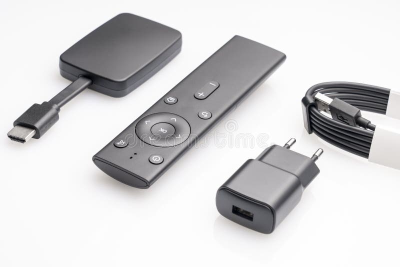 Wireless Internet TV Set, Set-top Box Stock Image - Image of network ...