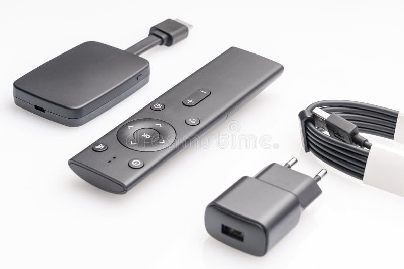 Wireless Internet TV Set, Set-top Box Stock Photo - Image of player ...