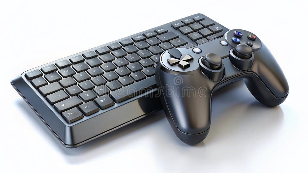 Wireless Joystick and Keyboard Combo a 3D Rendered Ergonomic Solution ...