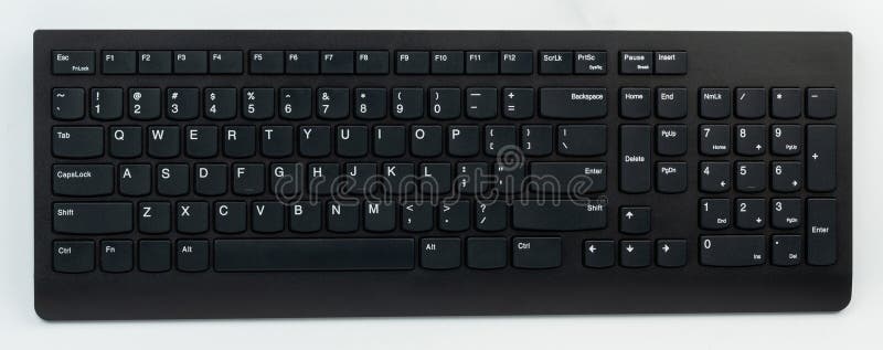 Wireless Keyboard Sleek Design Functional Keys Efficient Typing Stock ...