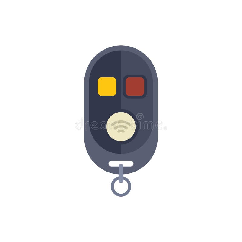 Wireless Keyless Remote Control with Buttons and Ring Hanging Down ...