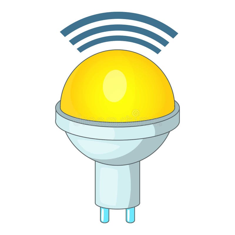 Smart led light icon stock vector. Illustration of logo - 112227277