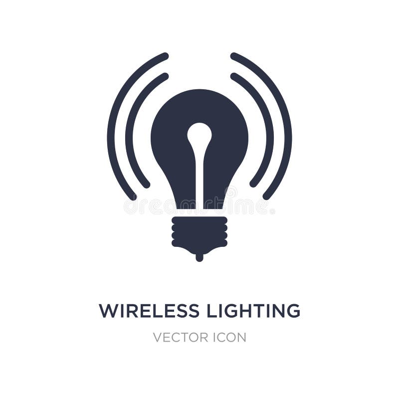 Wireless Lighting Icon in Trendy Design Style. Wireless Lighting Icon ...