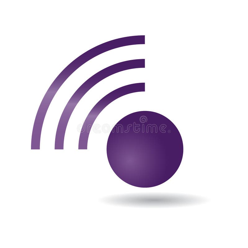 Wireless logo template stock vector. Illustration of simple - 258890070