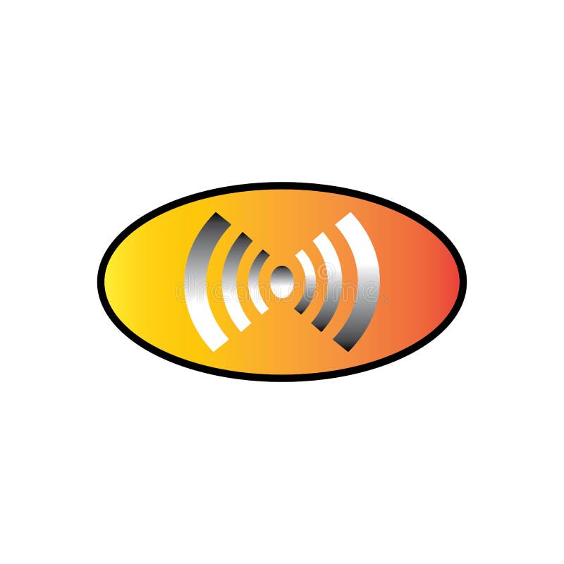 Wireless Logo Template stock illustration. Illustration of signal ...