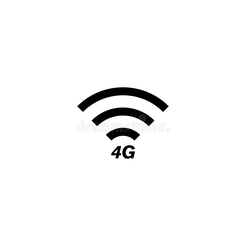 4G network symbol stock illustration. Illustration of lighting - 29197707