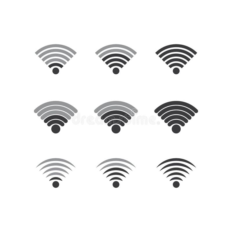 Wireless Logo stock vector. Illustration of mobile, public - 200060530