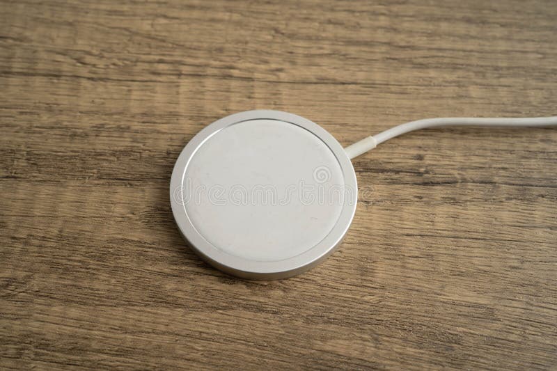 Wireless Magnetic Charger, Modern Equipment for Mobile Phone Stock ...