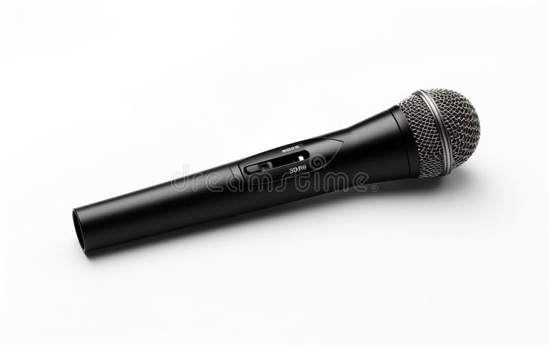 Wireless Mic on a See-through Background -Generative Ai Stock Photo ...