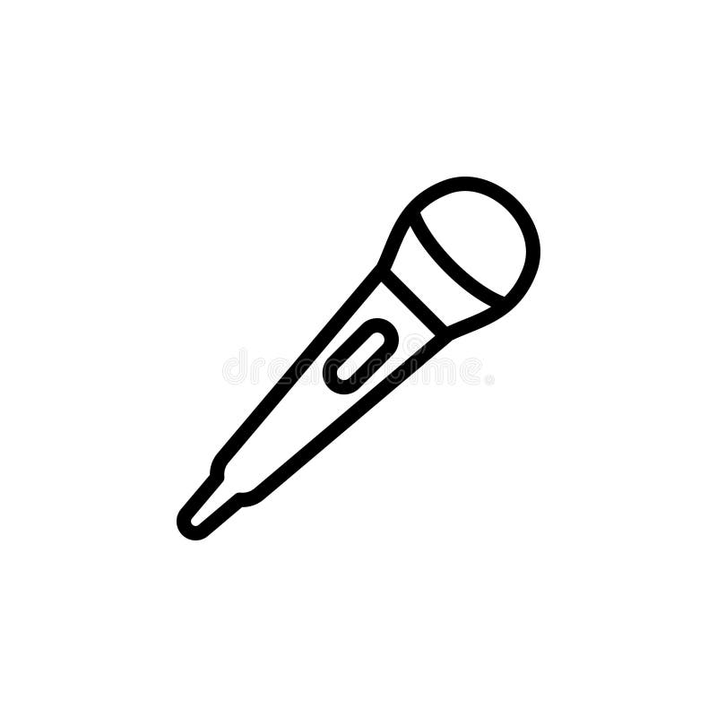 Wireless Microphone Icon Flat Vector Design Stock Vector - Illustration ...