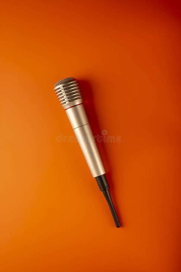 136 Classic Microphone Orange Background Stock Photos - Free & Royalty ...