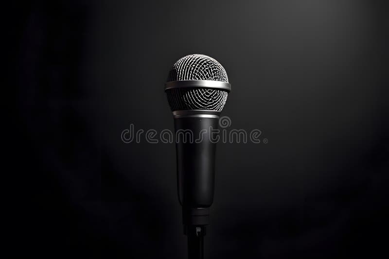 Wireless Microphone and Sound Equalizer Placed on Cloth, Ready for Use ...