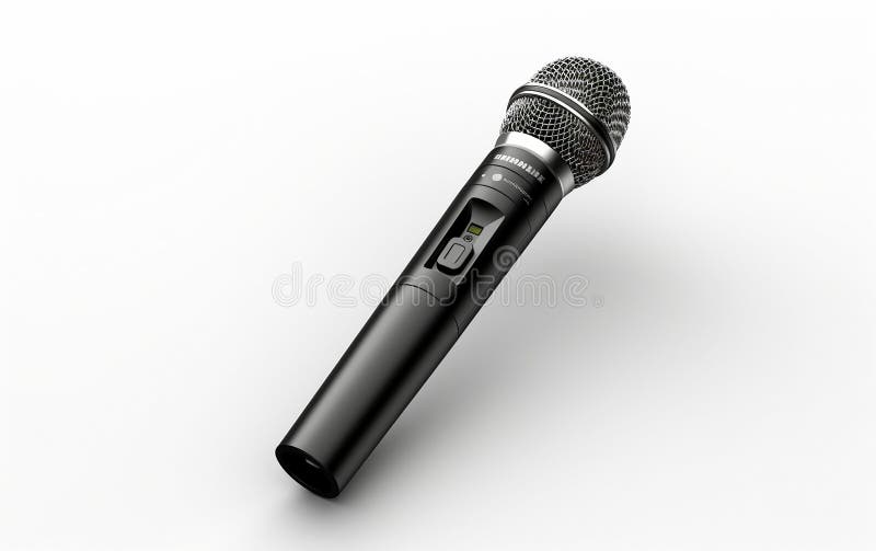 Wireless Microphone Transparent Backdrop -Generative Ai Stock ...