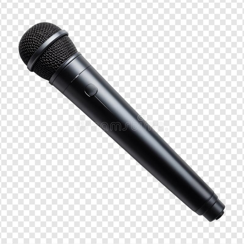 Wireless Microphone on Transparent Background Stock Illustration ...