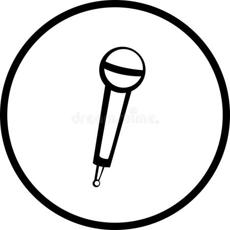 Wireless Microphone Vector Illustration Stock Vector - Illustration of ...