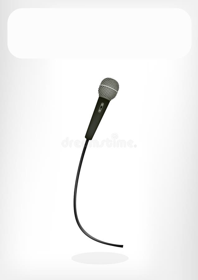Wireless Microphone Icon Flat Vector Design Stock Vector - Illustration ...