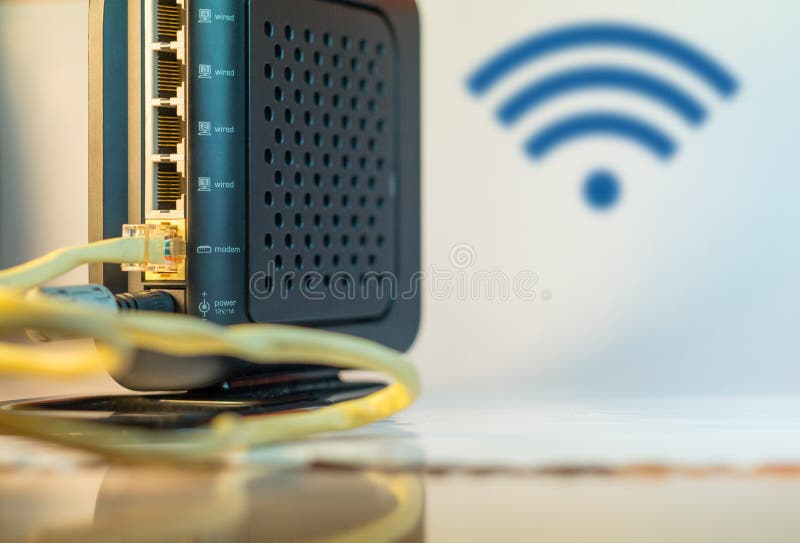 Wireless Modem back stock image. Image of link, close - 102177865