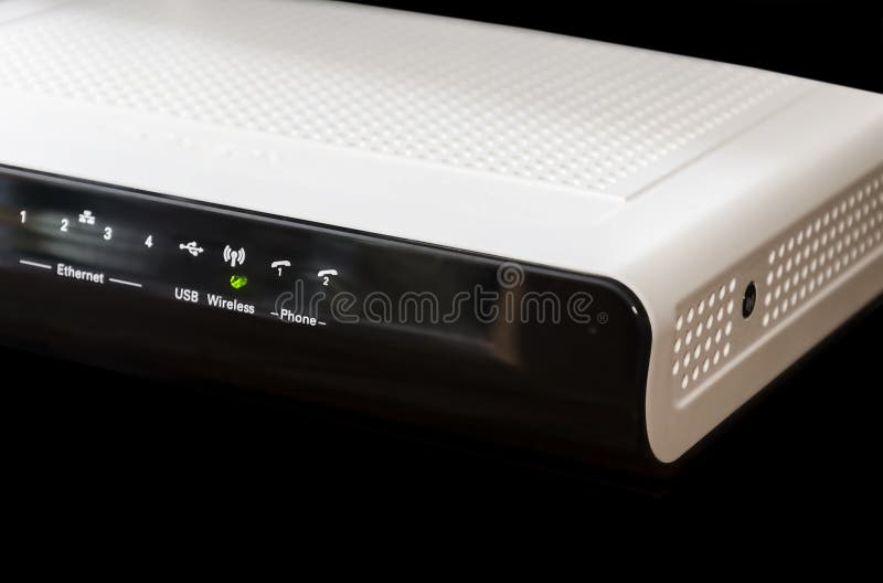 Wireless Modem & Router Stock Photo - Image of connection, computer ...