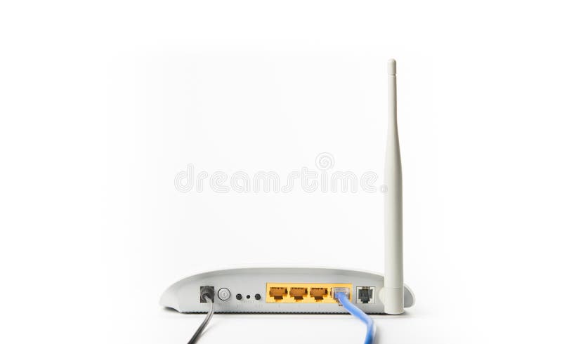 Wireless Modem Router Network Hub Stock Photo - Image of internet, rj45 ...