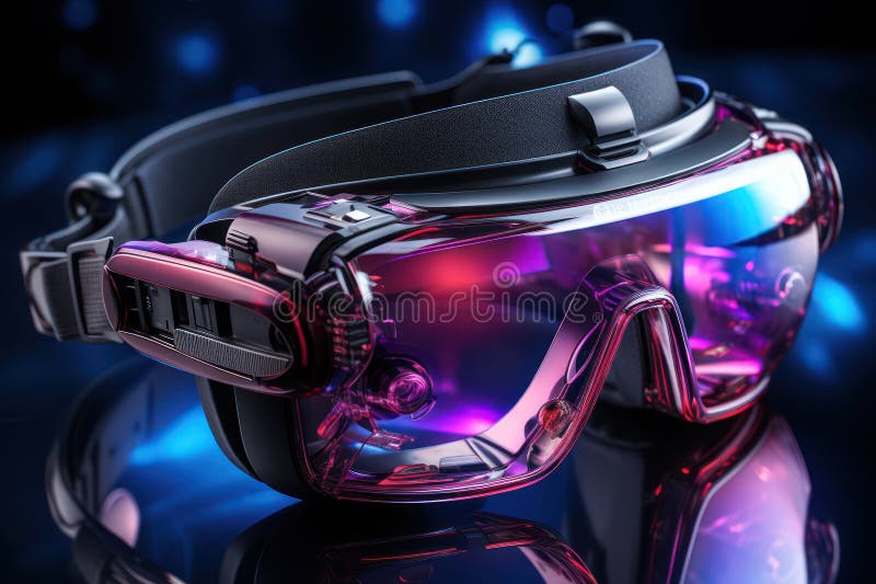 Wireless Modern Virtual Reality Headset AI Generated Stock Illustration ...