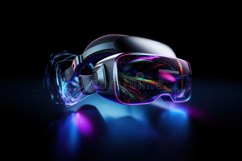 Wireless Modern Virtual Reality Headset AI Generated Stock Image ...