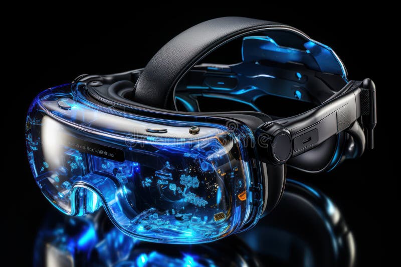 Wireless Modern Virtual Reality Headset AI Generated Stock Photo ...