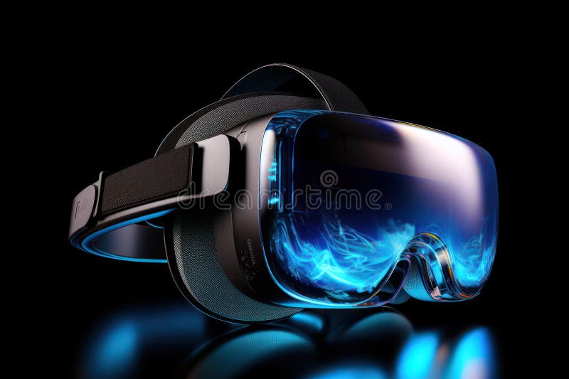 Wireless Modern Virtual Reality Headset AI Generated Stock Photo ...