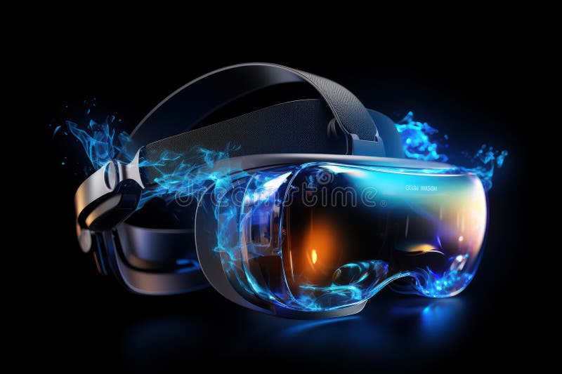 Wireless Modern Virtual Reality Headset AI Generated Stock Illustration ...