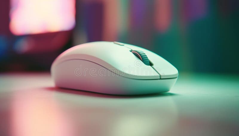 Wireless Mouse Highlights Modern Office Technology Equipment Generated ...