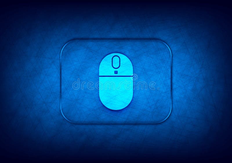 Wireless Mouse Icon Abstract Digital Design Blue Background Stock ...
