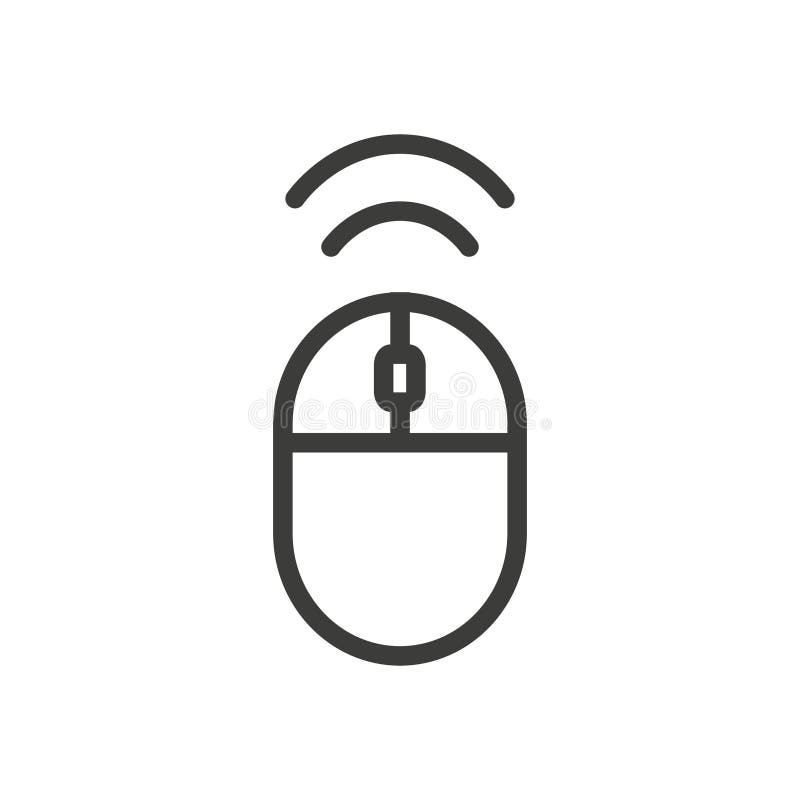 Wireless Mouse Icon Simple Outline Vector Logo Stock Vector ...