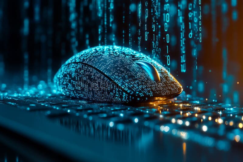 Wireless Mouse Receiving Binary Data Stream while Placed on Blurred ...