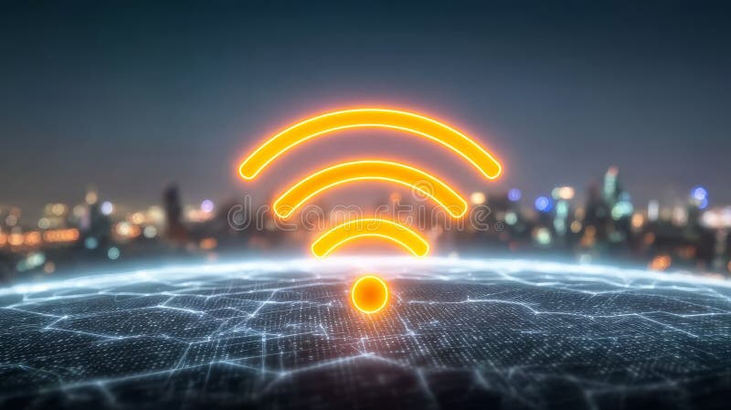 Wireless Network Icon, Seamless Connectivity and Wireless Technology ...