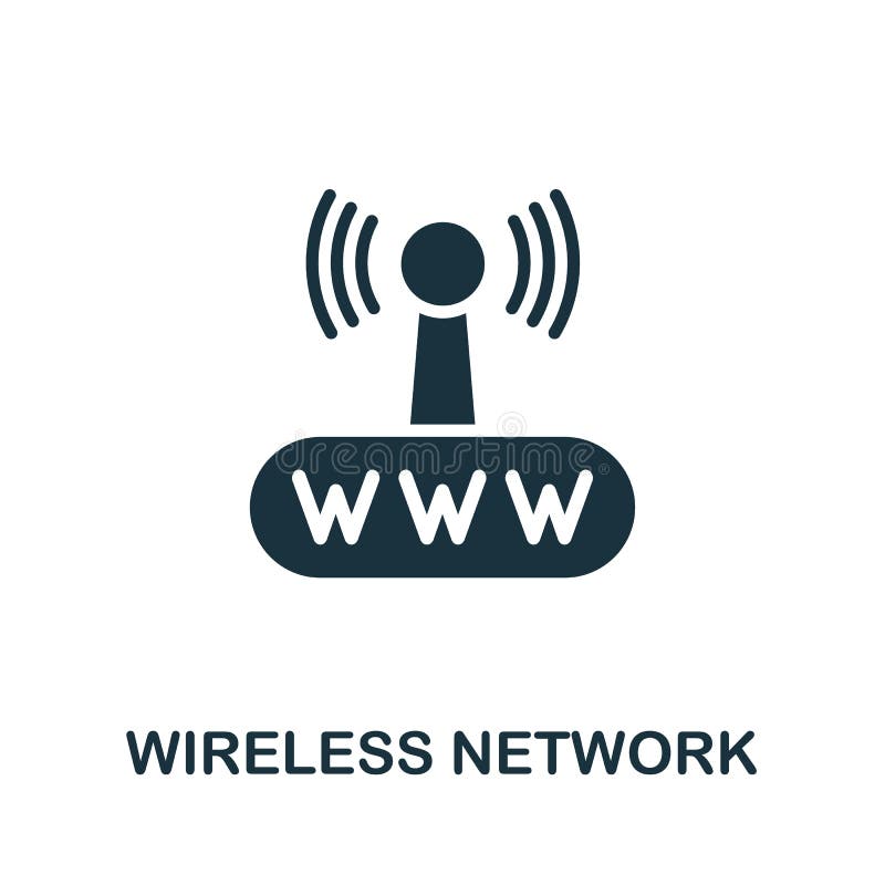 Wireless Network Icon. Simple Illustration from Wireless Devices ...