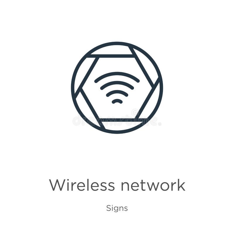 Ethernet Icon. Thin Linear Ethernet Outline Icon Isolated on White ...