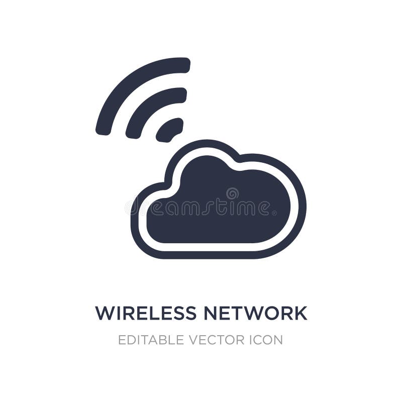 Network Connection Icon on White Background. Simple Element ...