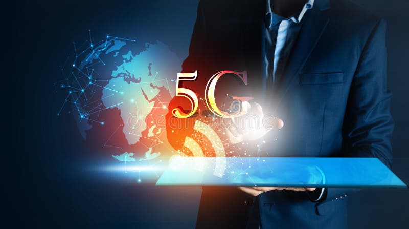 Wireless Network Speed Evolution 5G Concept Stock Image - Image of ...