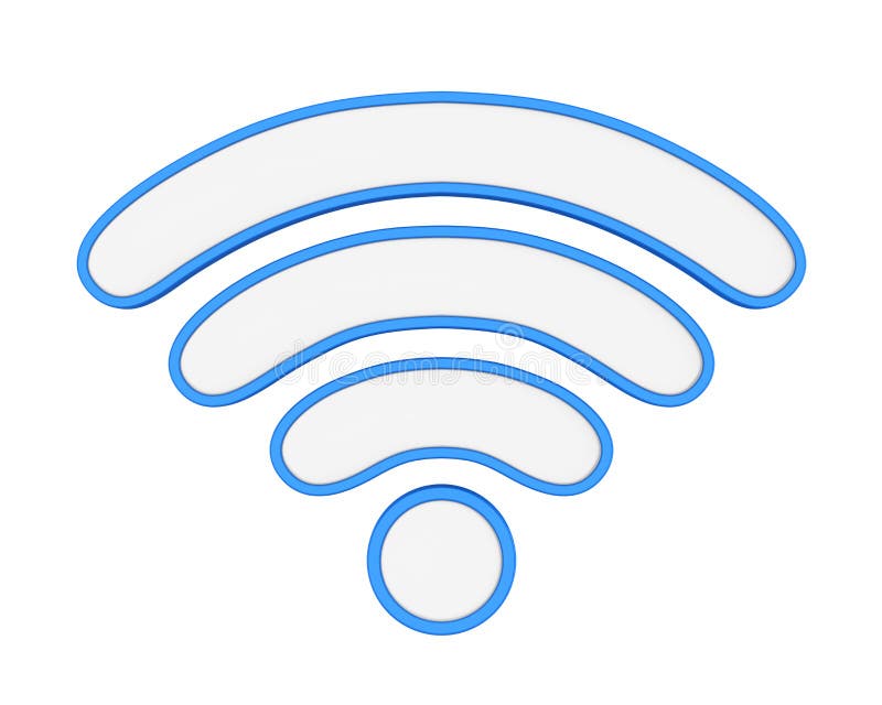 Wireless Network Symbol Isolated Stock Illustration - Illustration of ...