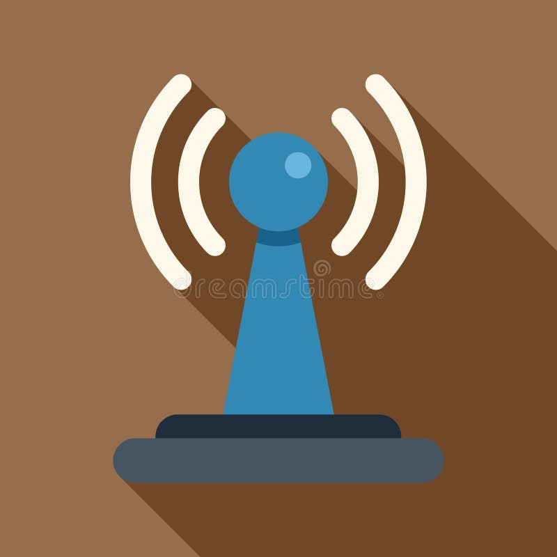 Wireless Network Symbol Transmitting Radio Waves Icon Stock ...