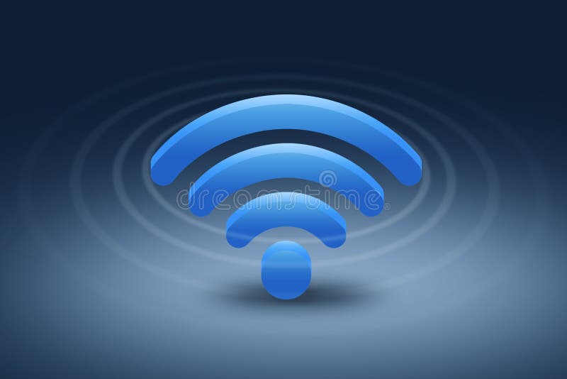 Wireless and Wave Icons Set. Technology Phone Network. Computer ...