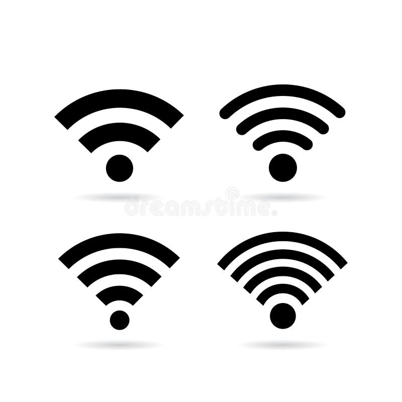 Wireless Network Vector Icon Stock Vector - Illustration of design ...