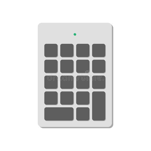 Numeric Keypad Keyboard Stock Illustrations – 273 Numeric Keypad ...