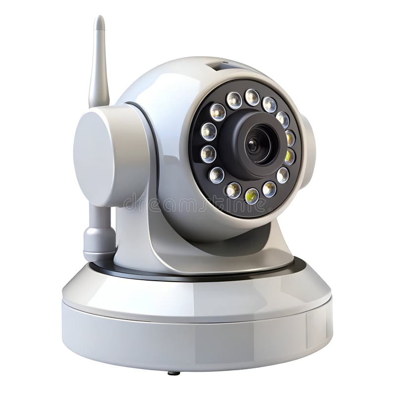 Wireless Office Security Camera Stock Illustration - Illustration of ...