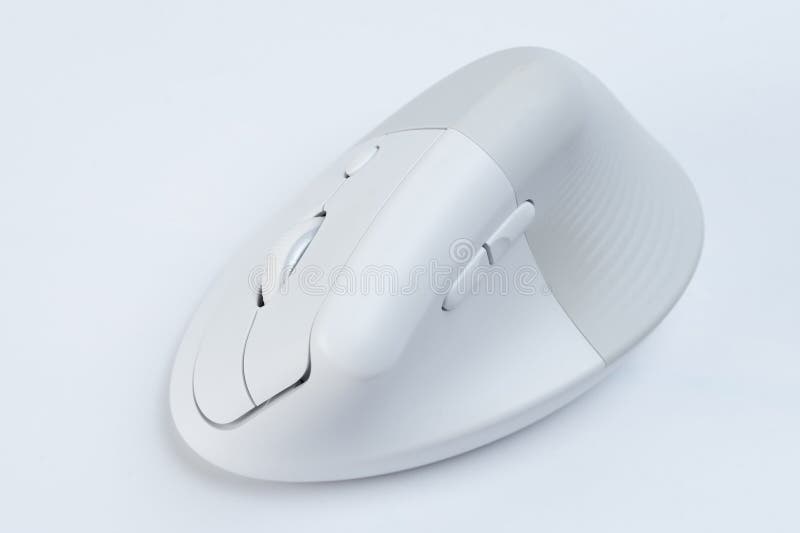 Wireless Optical Ergonomic Mouse Stock Image - Image of connection ...